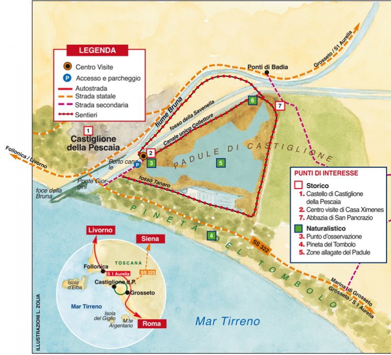 L'antico Lago Prile, oggi Riserva Naturale Diaccia Botrona