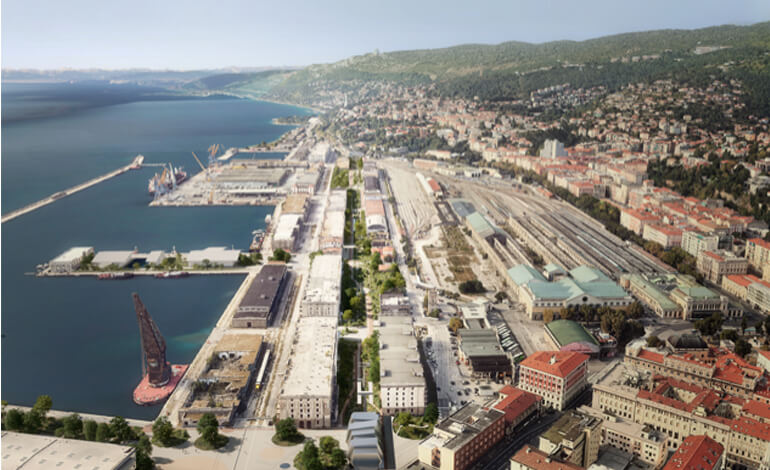 Tre chilometri di Parco Lineare Verde a Trieste
