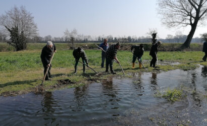 La manualità del badile in marcita
